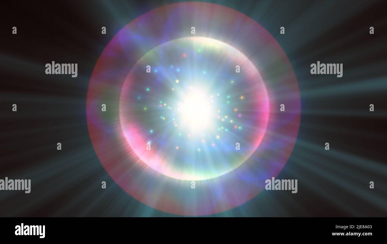 atom light ray glow abstract, 3d render illustration Stock Photo - Alamy