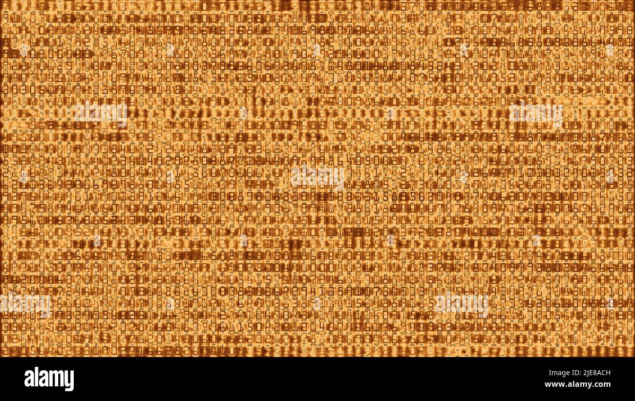 Abstract background, digital data matrix, illustration render Stock ...