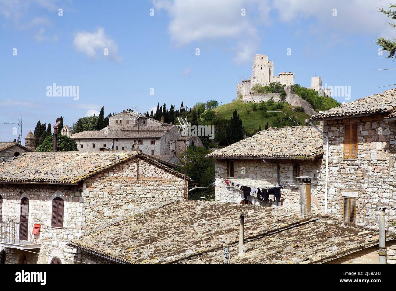 Rocca Maggiore, Assisi, Italy. Rocca Maggiore dominated by more than ...