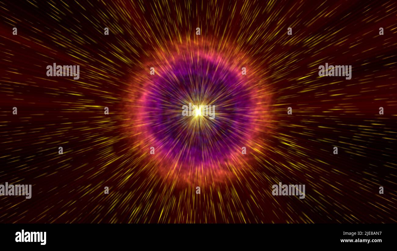 Pulsar star light in space, illustration abstract Stock Photo - Alamy