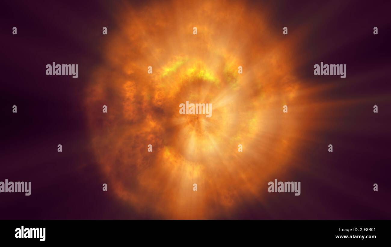 fire flame explosion in space, abstract illustration Stock Photo - Alamy