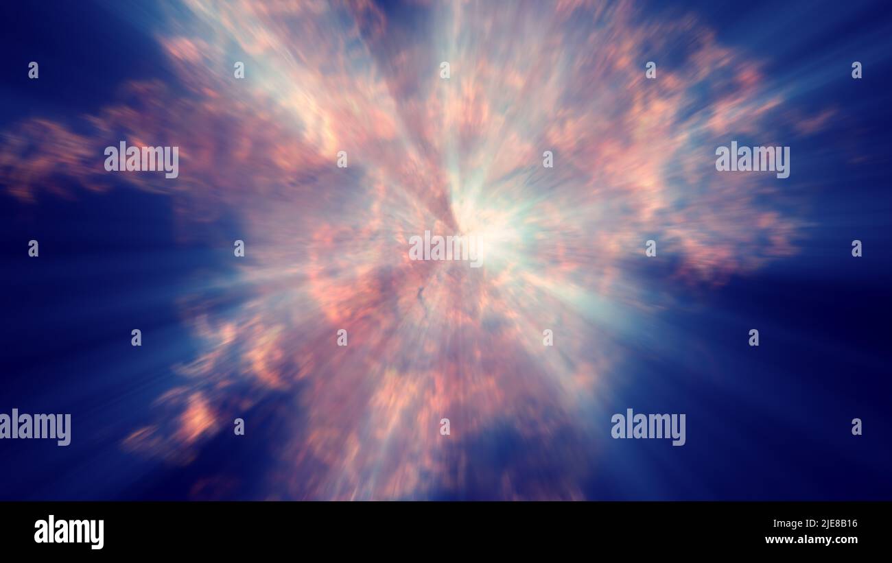 fire flame explosion in space, abstract illustration Stock Photo - Alamy