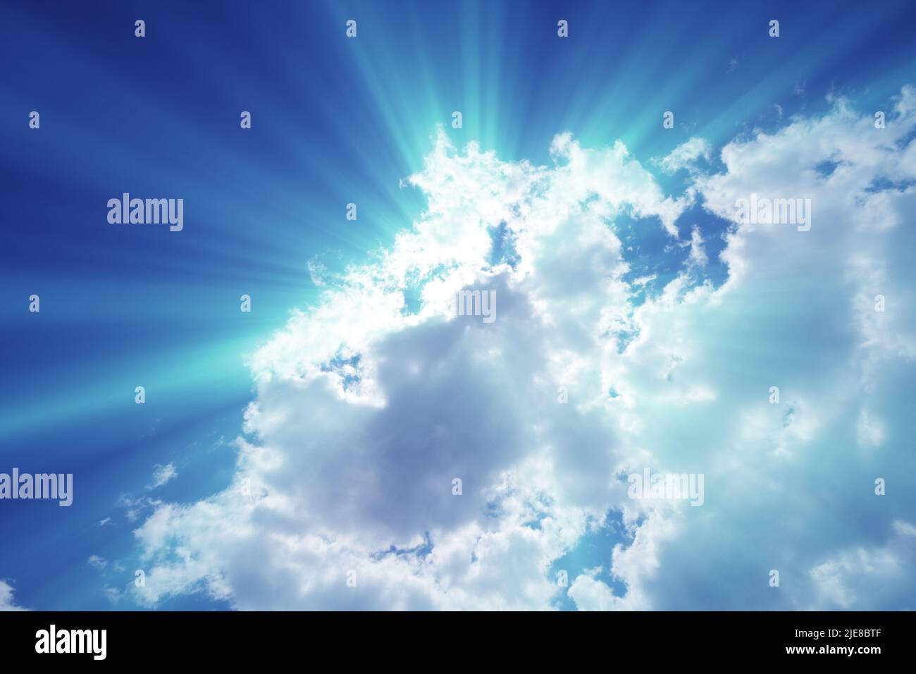 background clouds sun ray light shine beam Stock Photo - Alamy