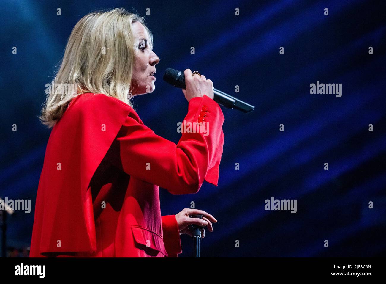 Glastonbury, UK. 25th June, 2022. Roisin Murphy plays the west holts ...