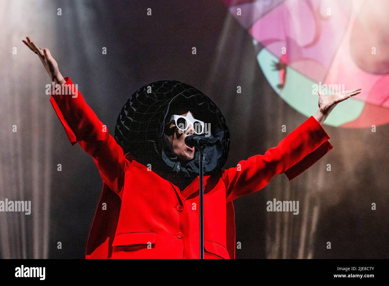 Glastonbury, UK. 25th June, 2022. Roisin Murphy plays the west holts ...