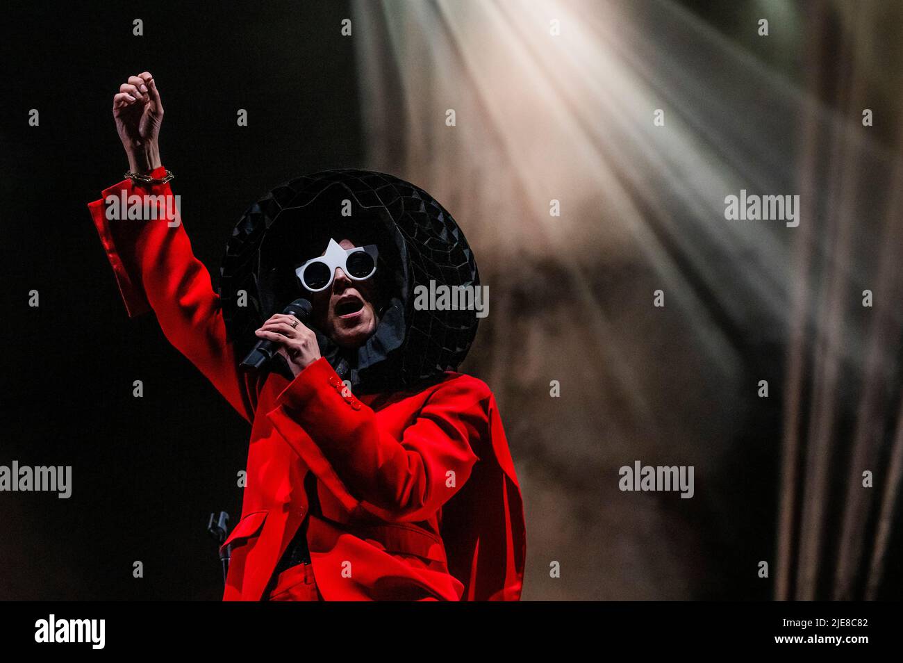 Glastonbury, UK. 25th June, 2022. Roisin Murphy plays the west holts ...
