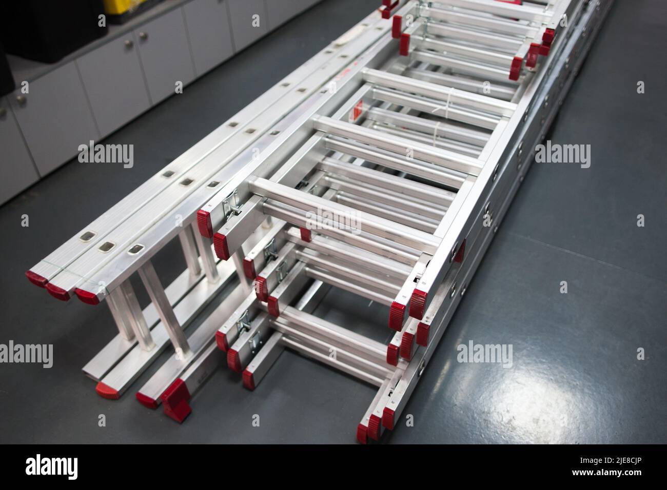 Step ladder display on tool store (shop Stock Photo - Alamy