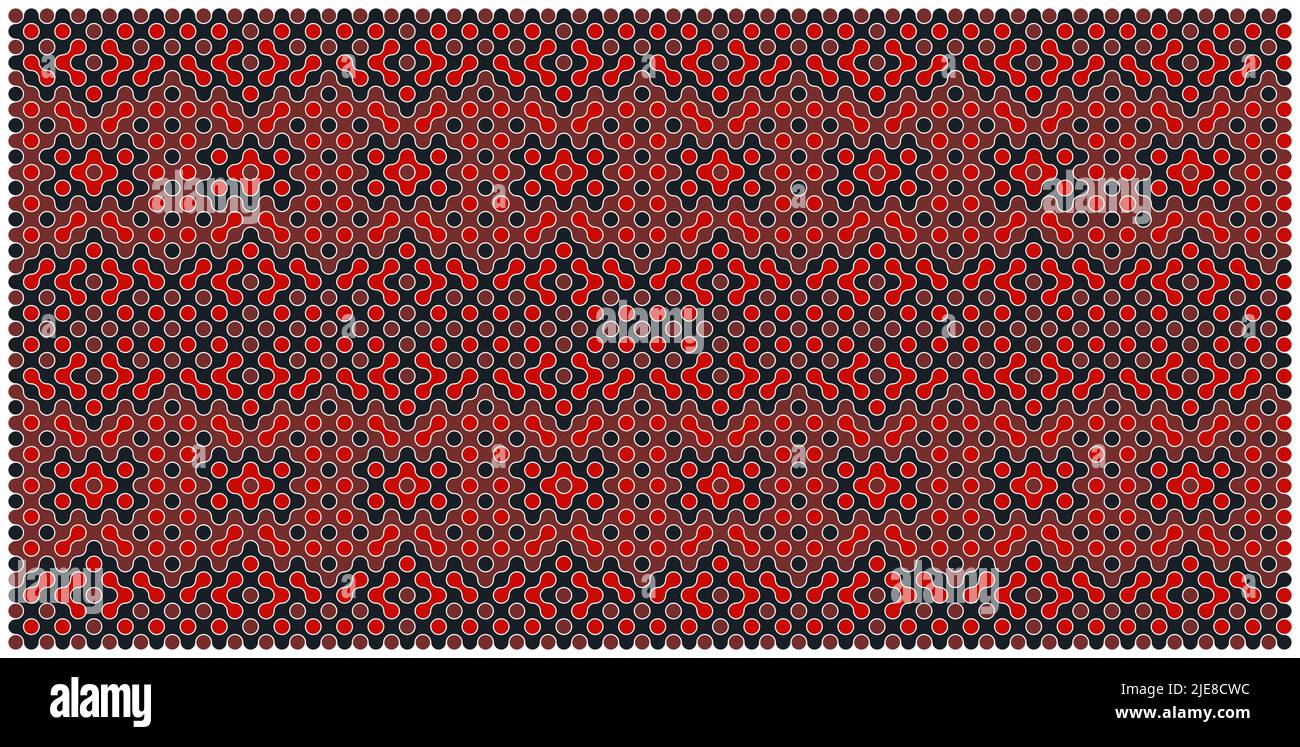 Random color rounded truchet tiling illustration Stock Vector Image ...