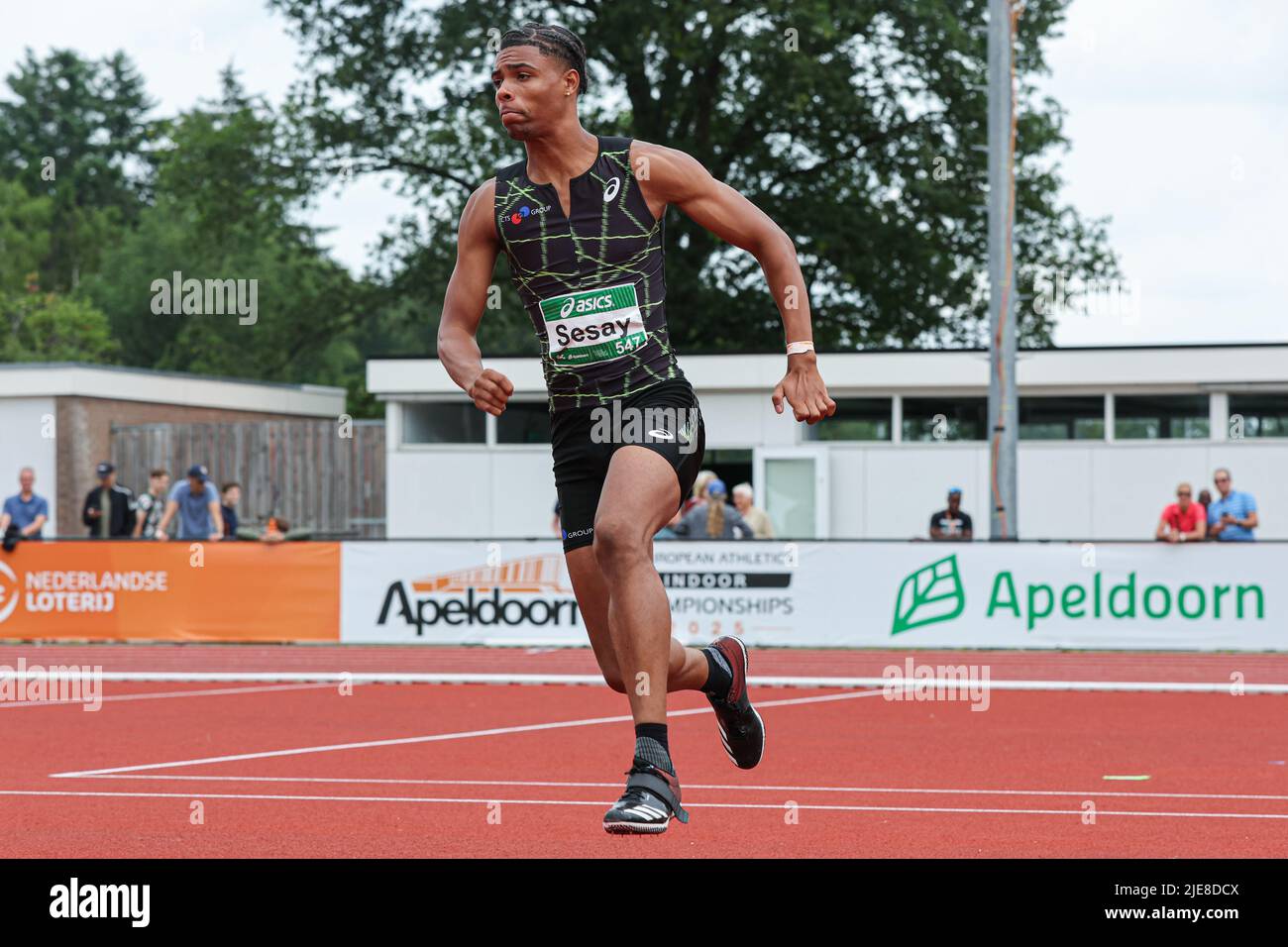 APELDOORN, NETHERLANDS - JUNE 26: Jamie Sesay of The Netherlands ...