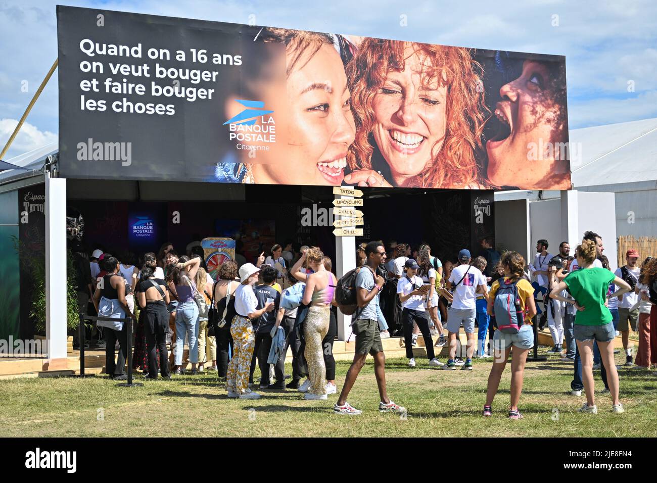Atmosphere on the first day of Solidays in Paris, France, on June 24 ...