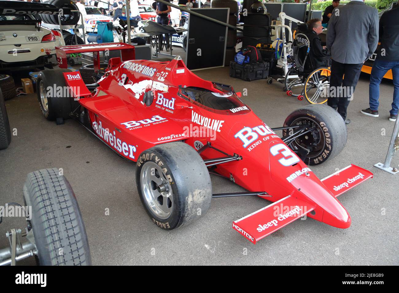 Budweiser March-Cosworth 86C IndyCar at the Festival of Speed 2022 ...