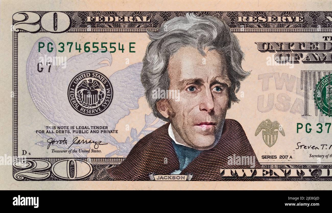 Andrew jackson portrait color hi-res stock photography and images - Alamy