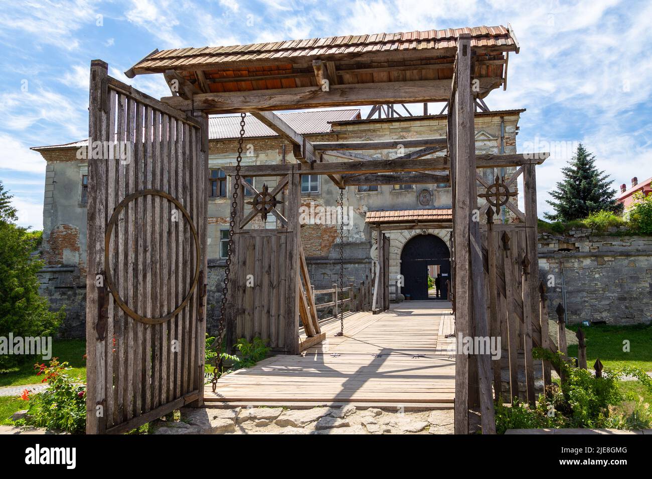 Gate to the Zolochiv Castle, a residence of the Sobieski noble family ...