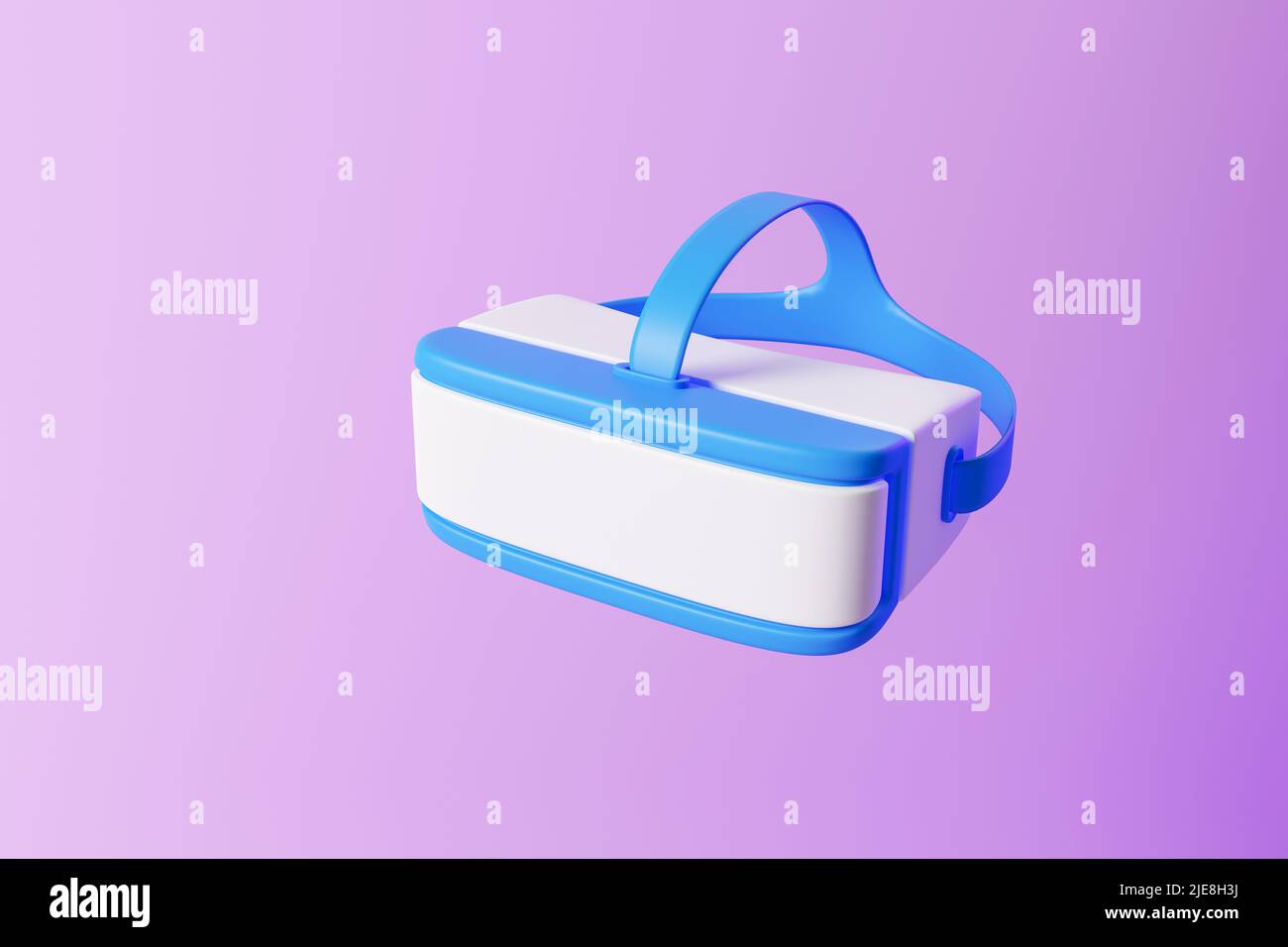 VR goggles icon, virtual reality technology, metaverse. 3d illustration ...