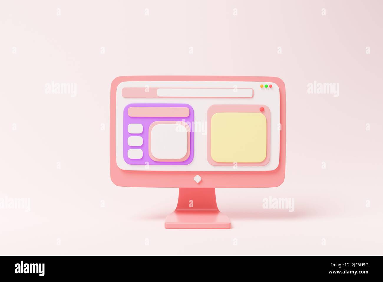 Mobile application, Software and web development with 3d shapes, bar ...