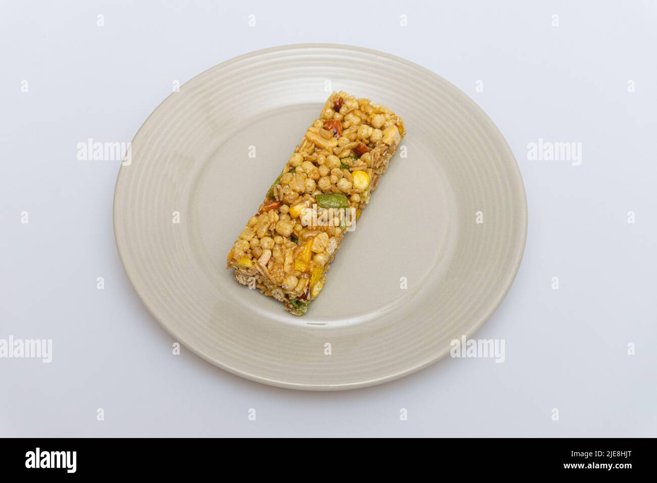 A nutritious snack grain bar that looks delicious Stock Photo - Alamy