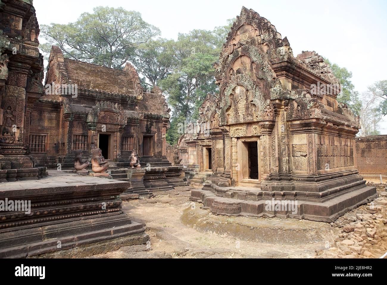 Banteay Srei temple, located in the area of Angkor,Siem Reap, Cambodia ...