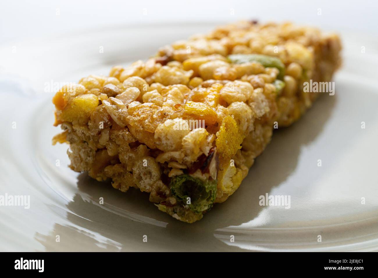 A nutritious snack grain bar that looks delicious Stock Photo - Alamy
