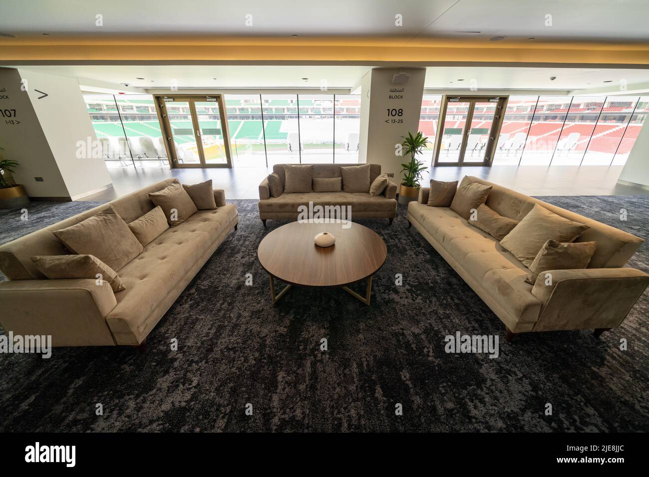 VIP area at Al Thumama Stadium , a 40,000 seats arena and one of the 8 ...