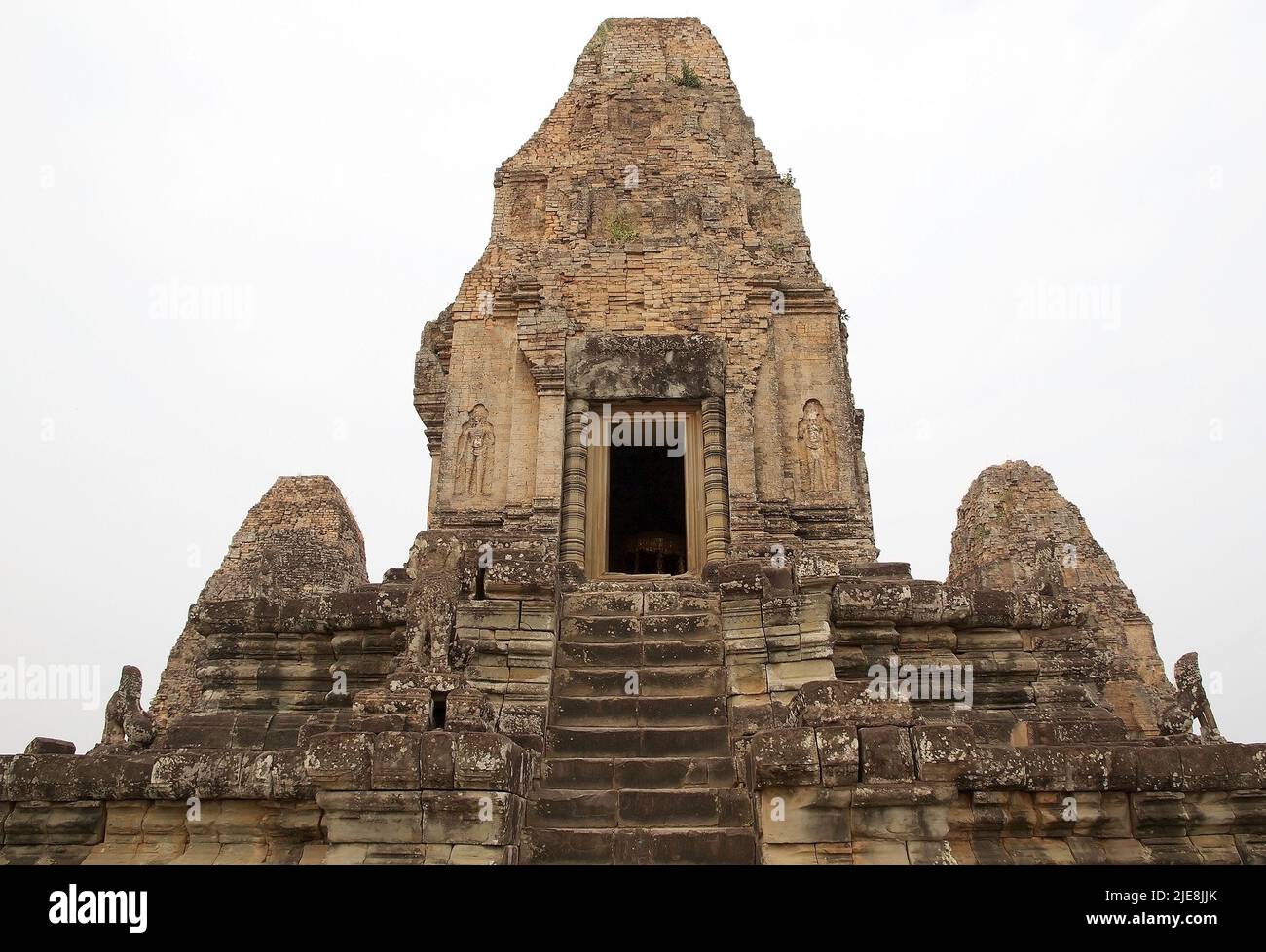 The central tower on the upper terrace at the Pre Rup temple ruins ...