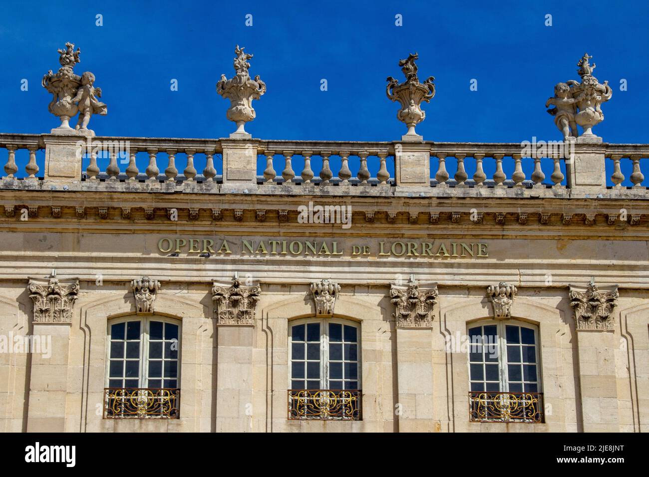 Nancy, France, April 18, 2022. Facade of the National Opera of Lorraine ...