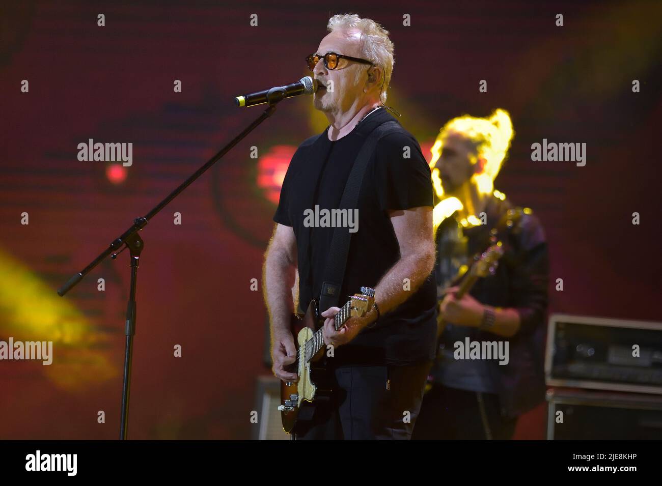 Umberto Tozzi during the recording of the TIM Summer Hits musical event ...