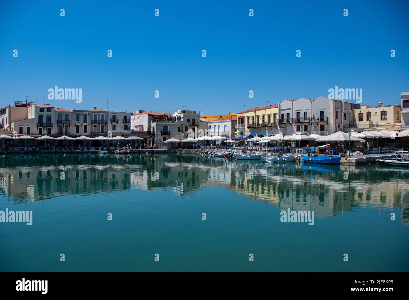 The old Venetian port of the Greek city of Rethymno Stock Photo - Alamy