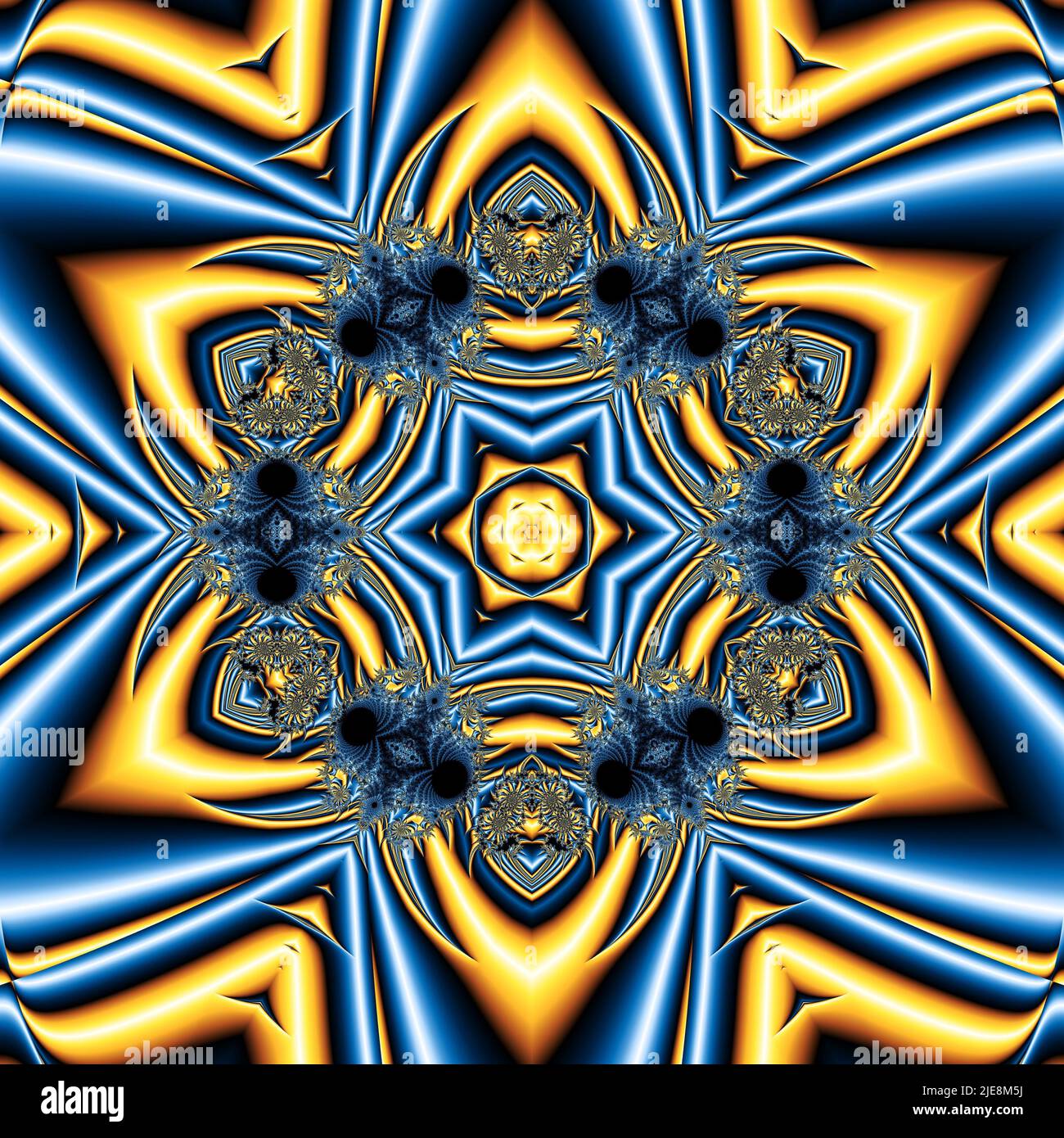 Abstract Computer generated Fractal design. A fractal is a never-ending ...