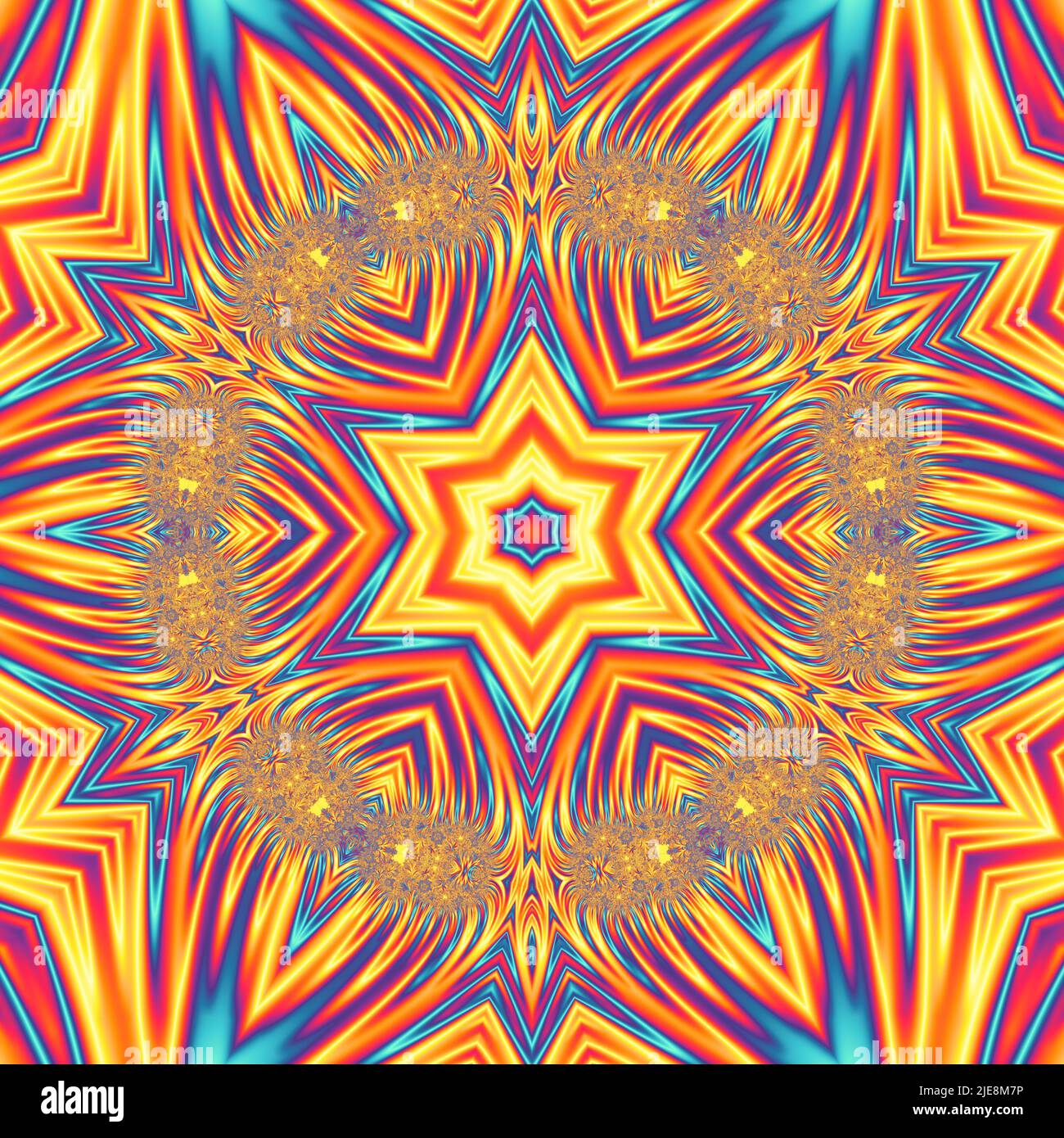 Abstract Computer generated Fractal design. A fractal is a never-ending ...