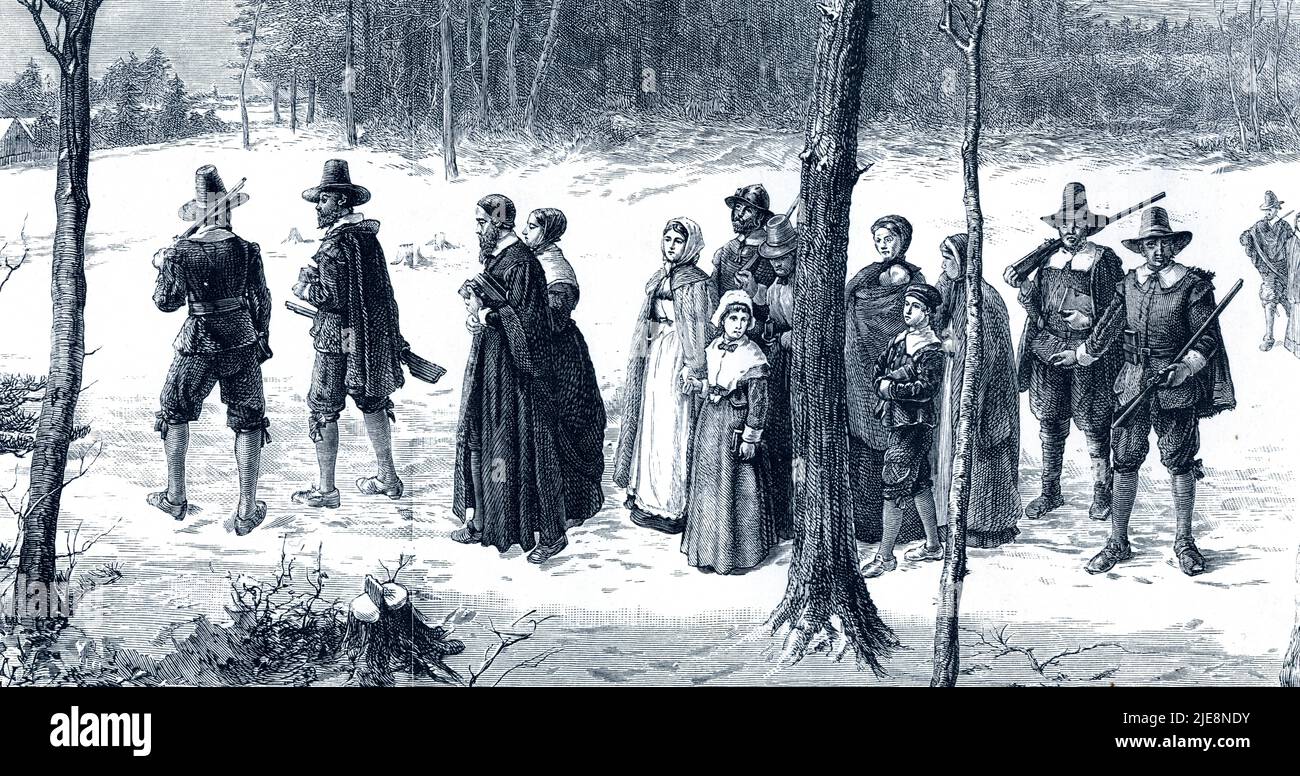 17th century people america hi-res stock photography and images - Alamy