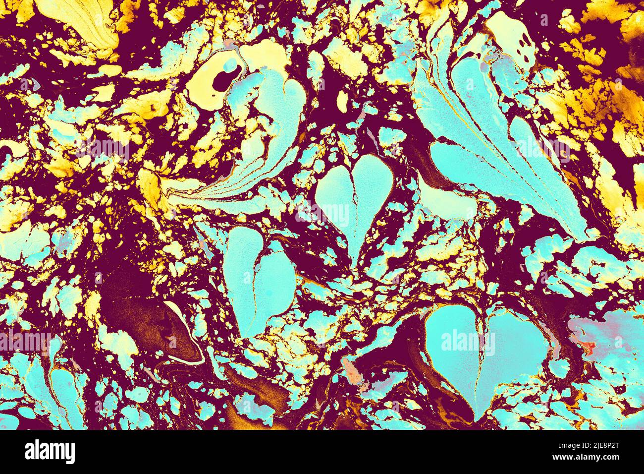 Abstract creative marbling pattern for fabric. Ebru marble effect ...