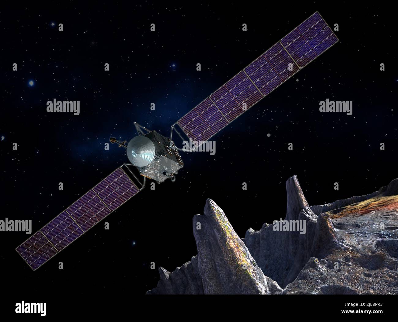 Artist's Concept of Psyche Spacecraft with Five-Panel Array This artist ...