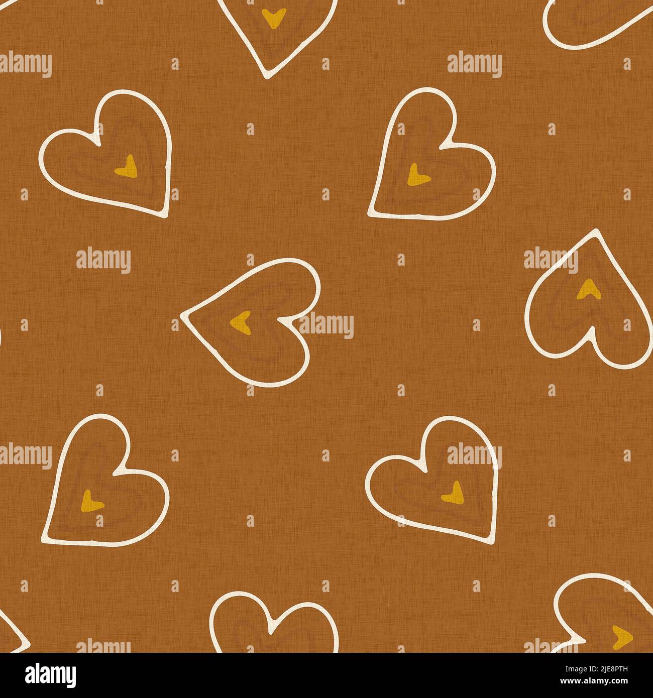Gender neutral love heart seamless raster background. Simple whimsical ...