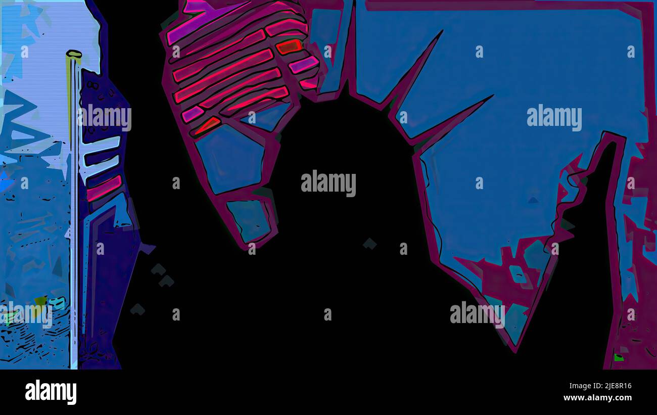 New York Statue of Liberty in a Pop Art Style Stock Photo - Alamy