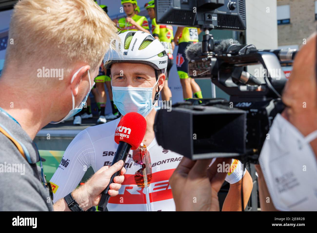 Belgian Edward Theuns of Trek-Segafredo pictured at the start of the ...