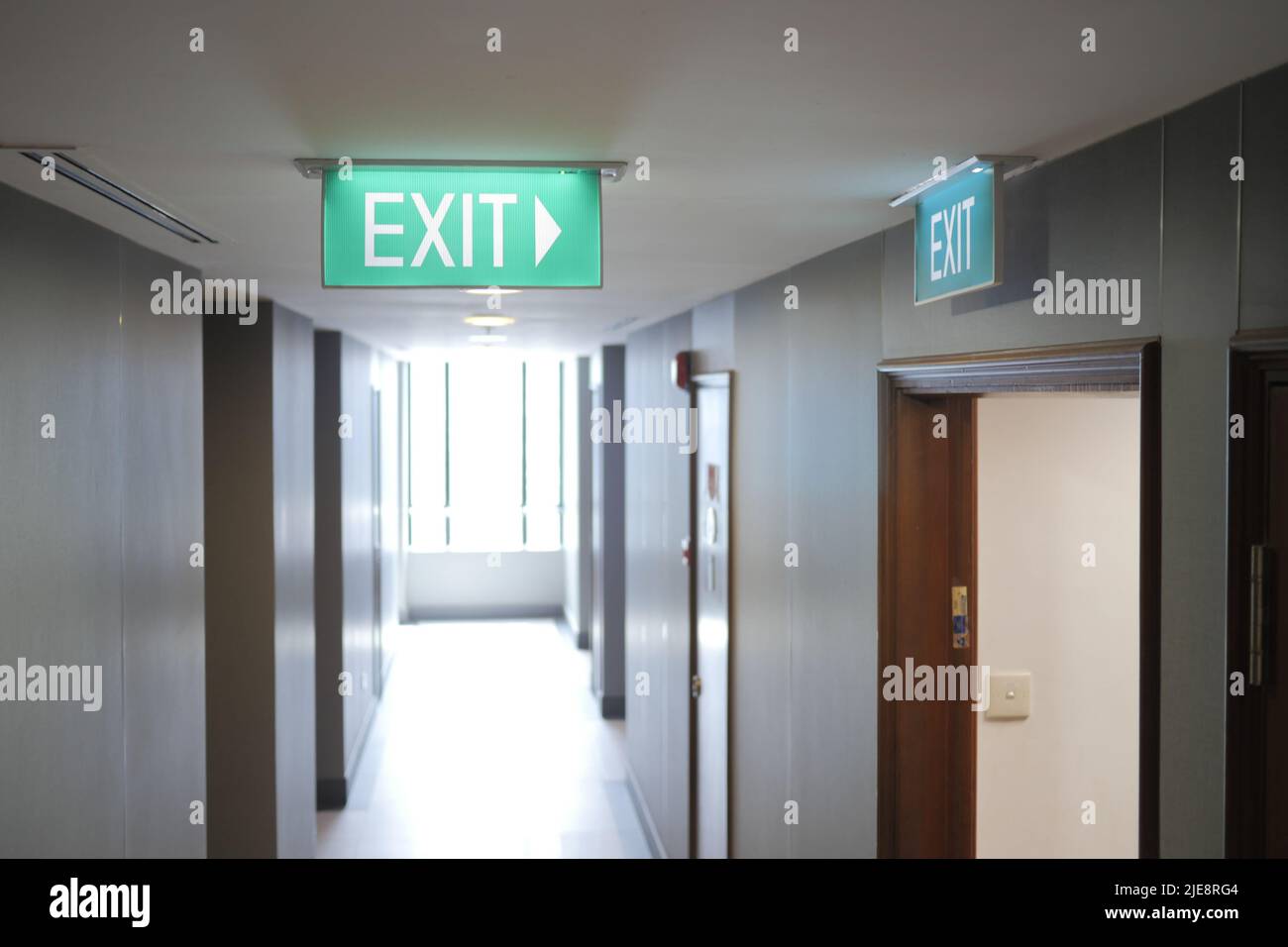building Emergency Exit with Exit Sign Stock Photo - Alamy building Emergency Exit with Exit Sign Stock Photo - Alamy