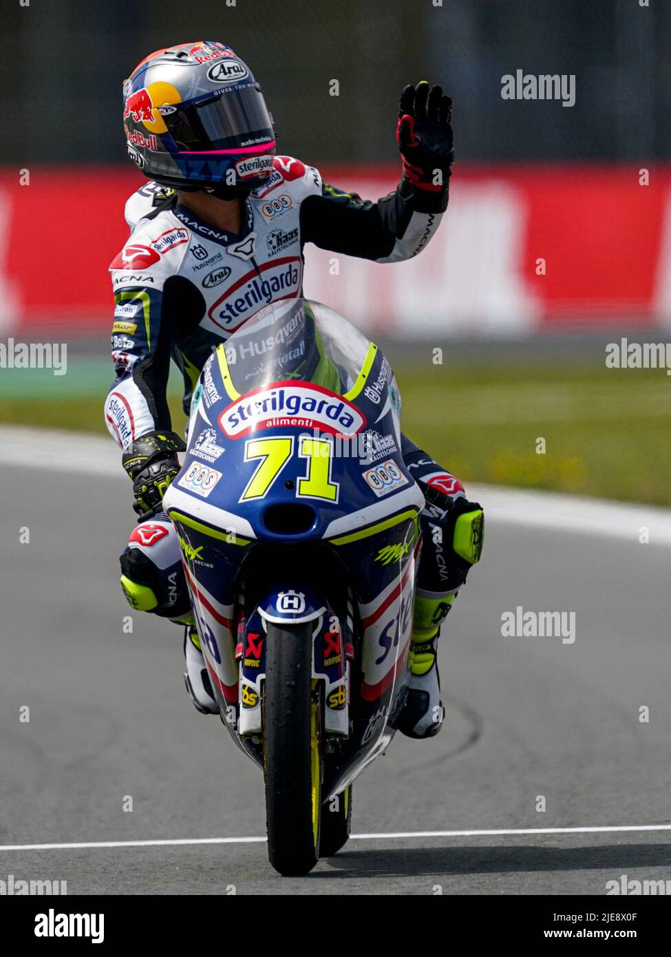 ASSEN, NETHERLANDS - JUNE 26: Ayumu Sasaki of Sterilgarda Husqvarna Max ...