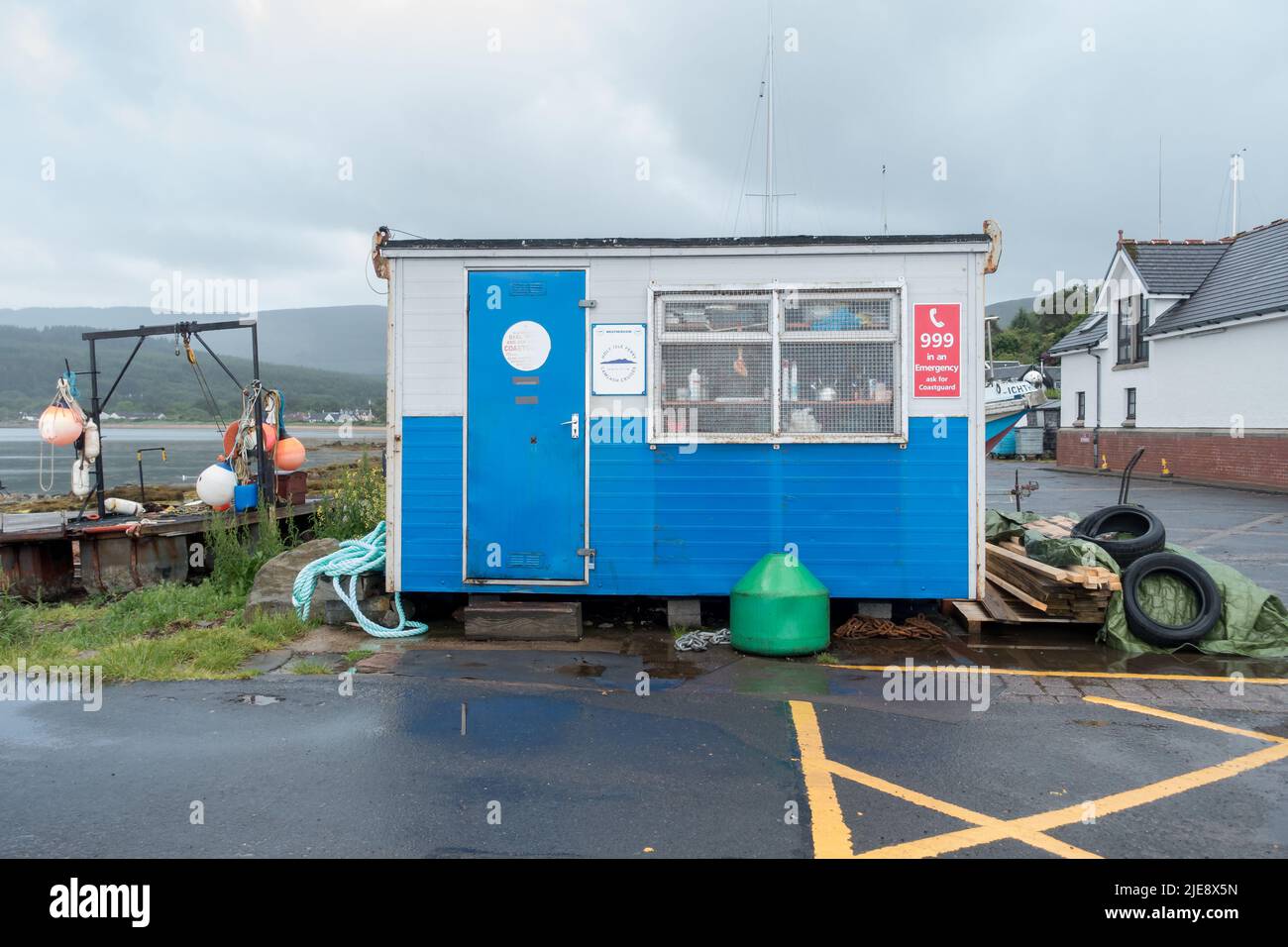 The Holy Isle Ferry Terminal in Lamlash, Isle of Arran, Scotland Stock ...