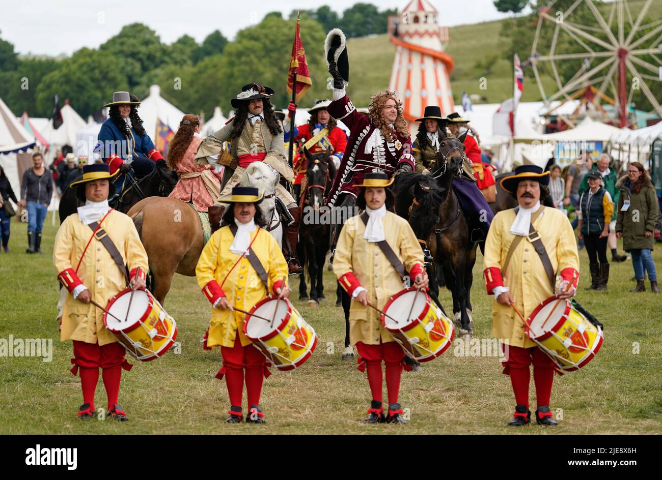 A Restoration-era Pageant makes it's way to the arena during the Chalke ...