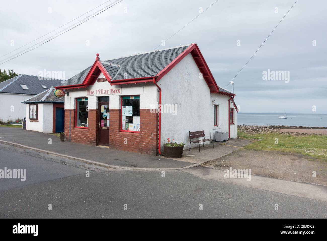 The post office in Whiting Bay on Scotland's Isle of Arran Stock Photo ...