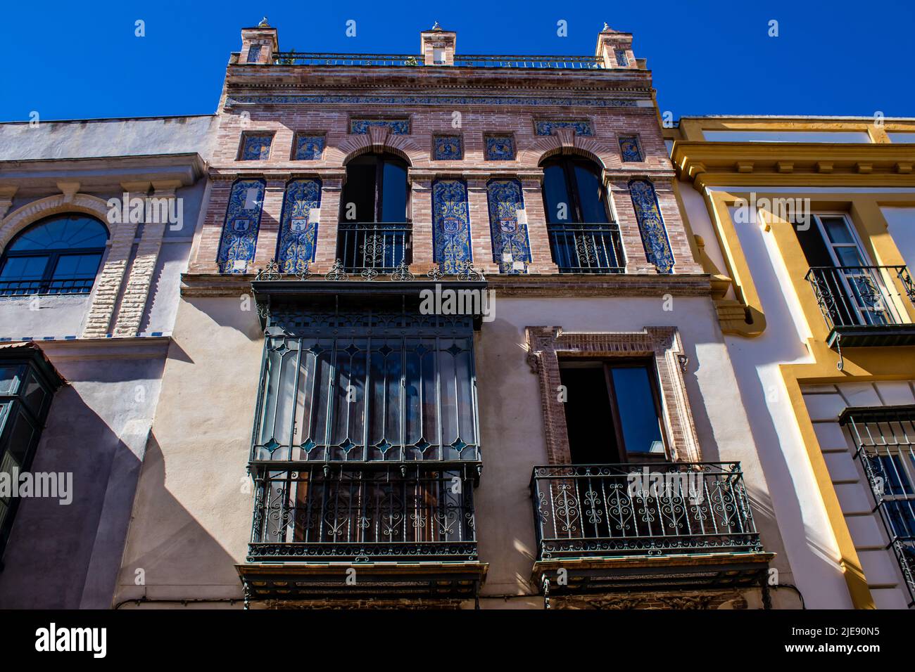 Seville, Spain - June 25, 2022 Cityscape and architecture of Seville ...