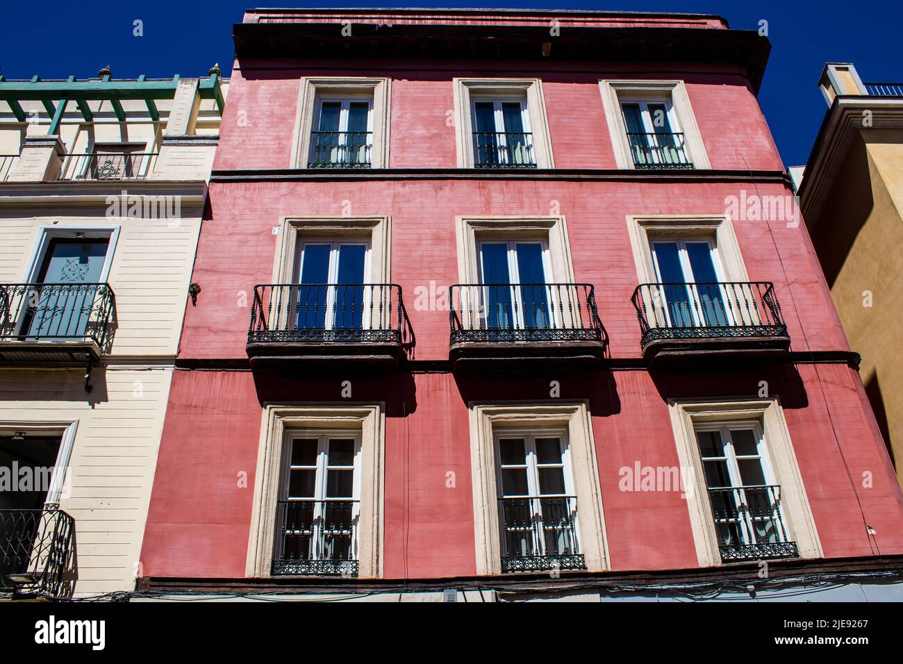 Seville, Spain - June 25, 2022 Cityscape and architecture of Seville ...
