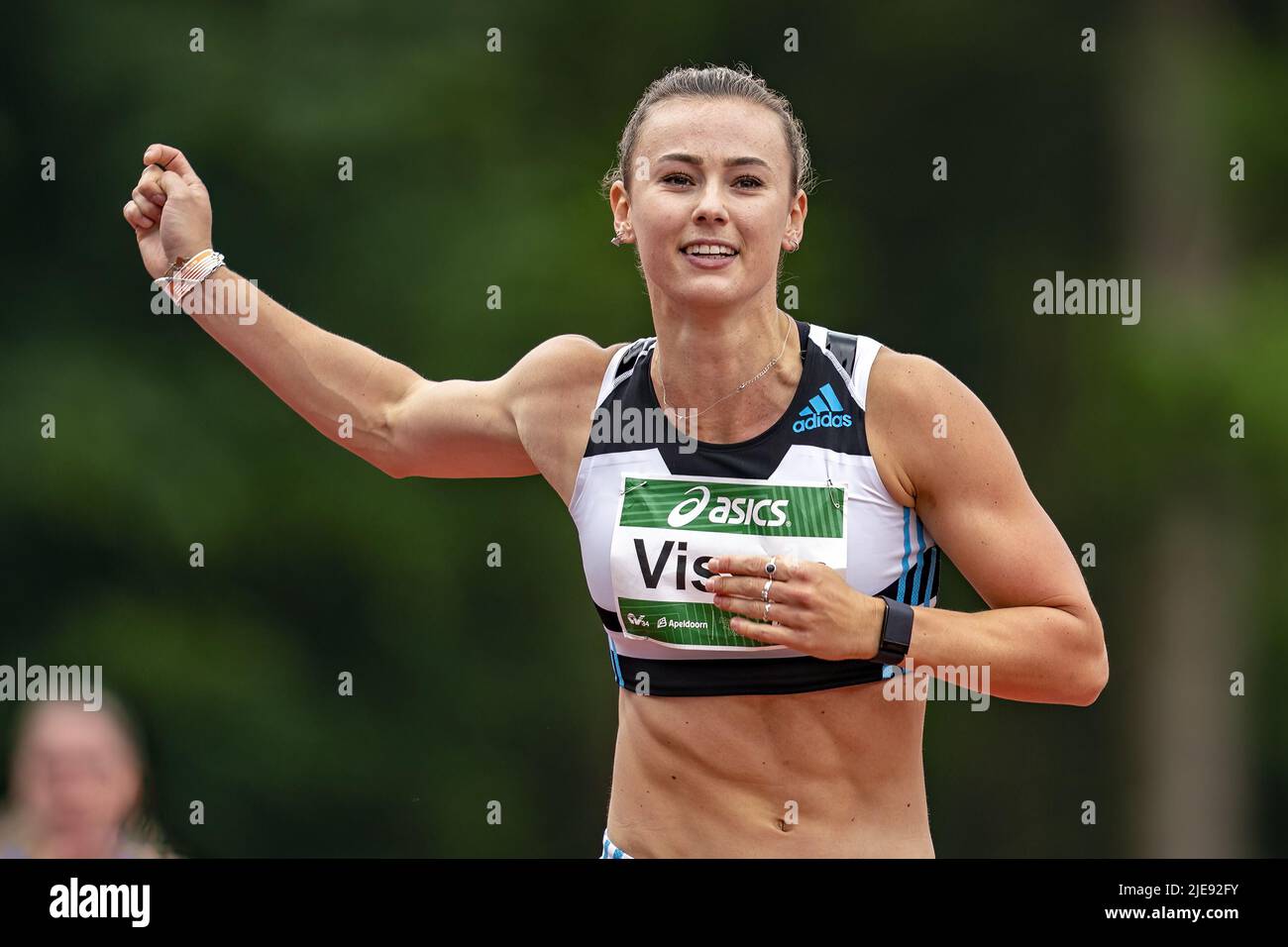 2022-06-26 13:29:19 APELDOORN - Athlete Nadine Visser during the 100 ...