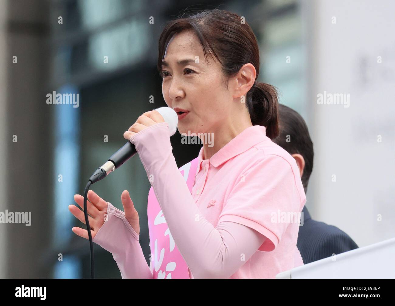 Tokyo, Japan. 26th June, 2022. Japanese actress and the ruling Liberal ...