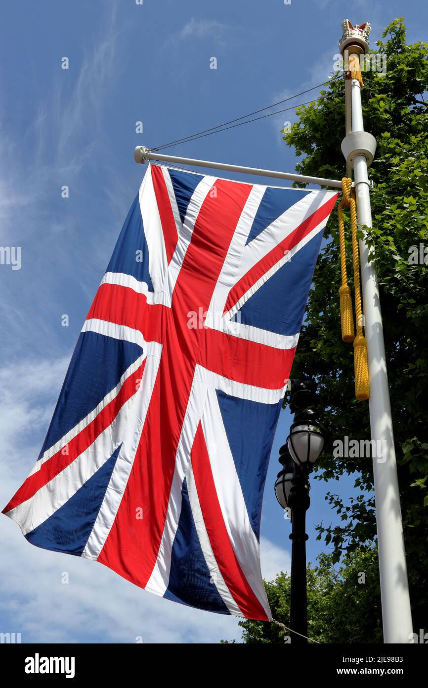 Union jack flag of united kingdom of great britain hi-res stock ...