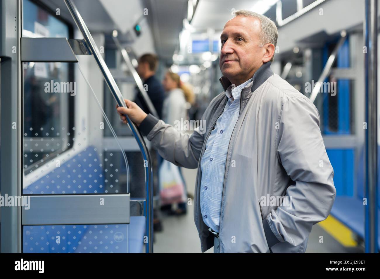 Subway old man hi-res stock photography and images - Alamy