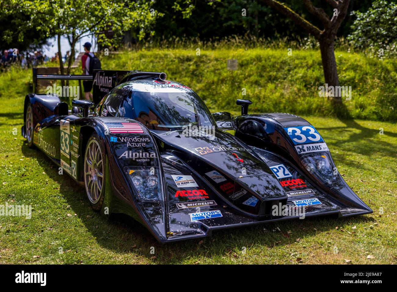 2011 Honda #33 Level 5 Motorsports Lola, on display at the Bicester ...