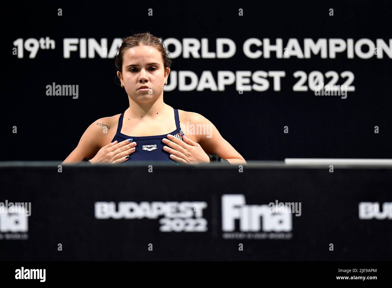 Budapest, Hungary. 26th June, 2022. Maia Biginelli of Italy compete in ...