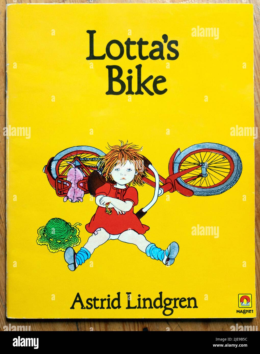 Lotta's Bike book cover by Swedish female writer Astrid Lindgren Stock ...