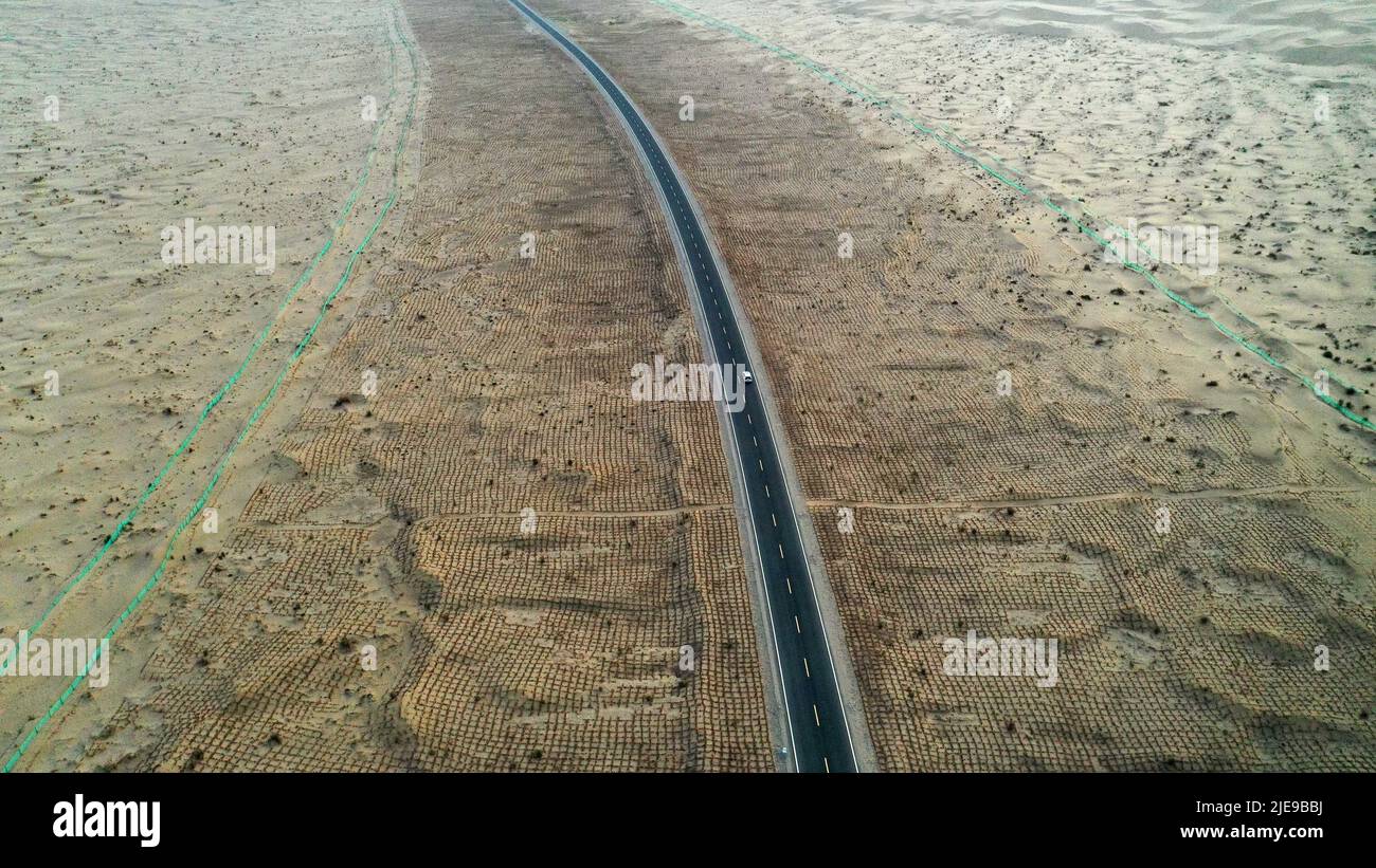 BAZHOU, CHINA - JUNE 26, 2022 - Aerial photo taken on June 26, 2022 ...